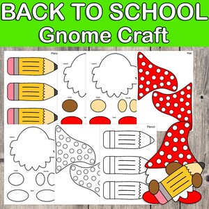 Back to School Craft, Gnome Craft, School Gnomes, Bulletin Board Decor ...