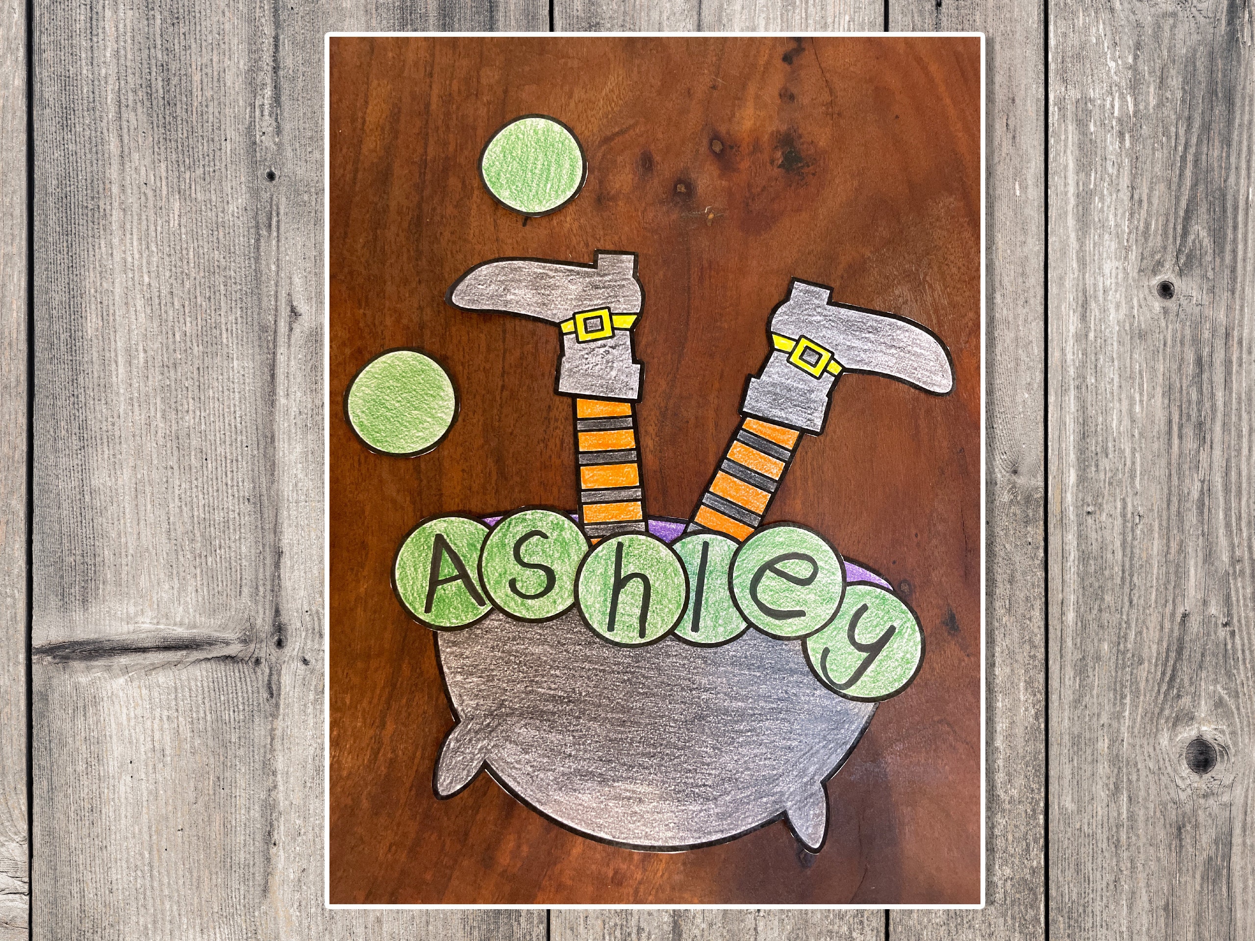 Halloween Witch Name Craft - Etsy
