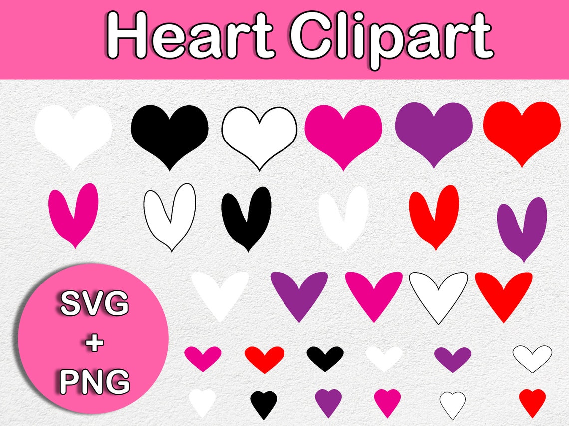 Valentines Day Clipart , Heart Clipart , Hearts Clip Art , Commercial ...