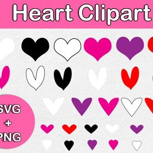 Valentines Day Clipart , Heart Clipart , Hearts Clip Art , Commercial ...