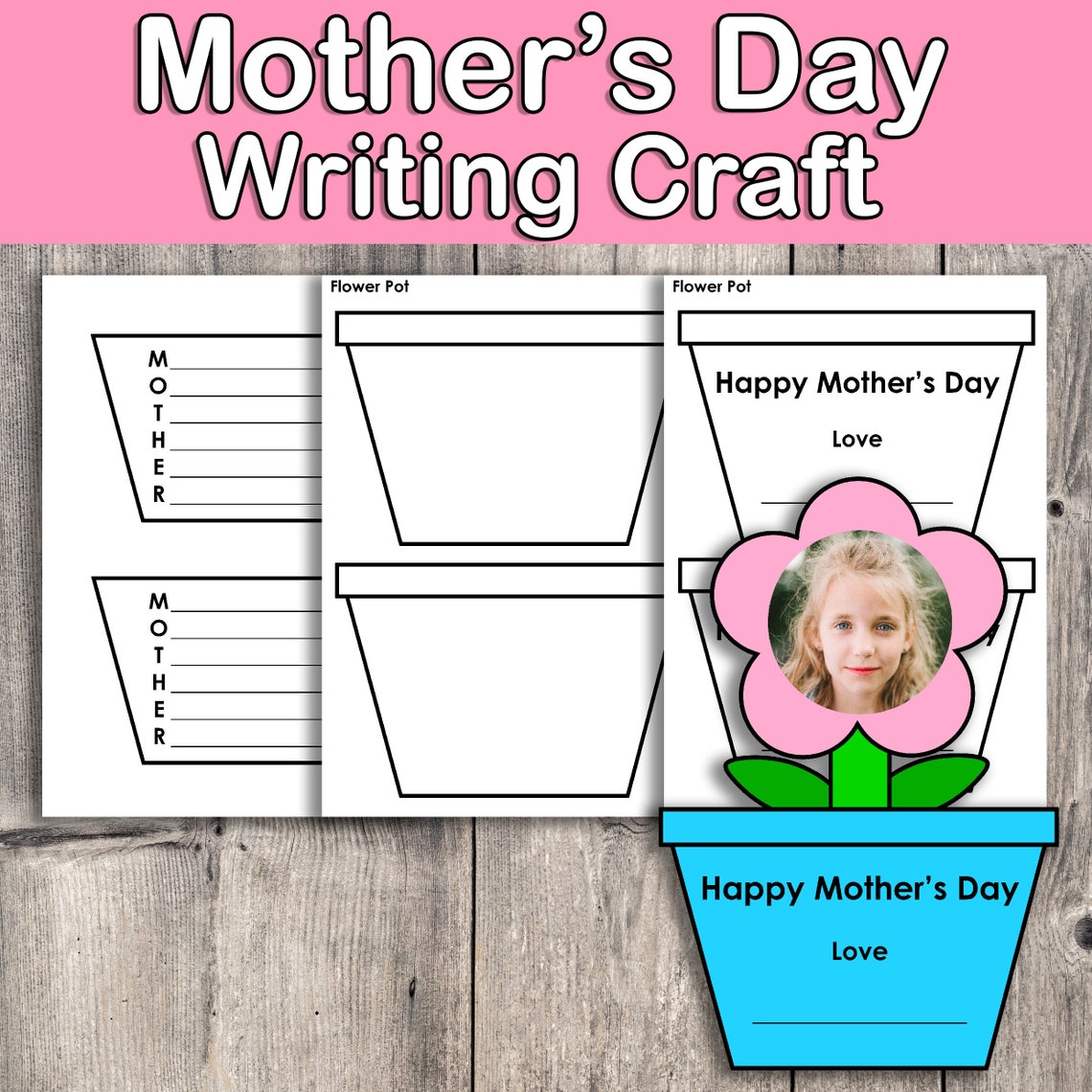 Mother's Day Gifts, Mother's Day Craft, Mothers Day Acrostic Poem ...