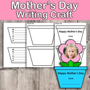 Mother's Day Gifts, Mother's Day Craft, Mothers Day Acrostic Poem ...