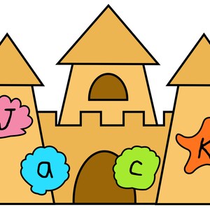 Sandcastle Craft, Summer Craft, Name Craft, Homeschool Activity ...