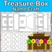 Treasure Chest Name Craft | Pirate Bulletin Board | Summer Activity ...