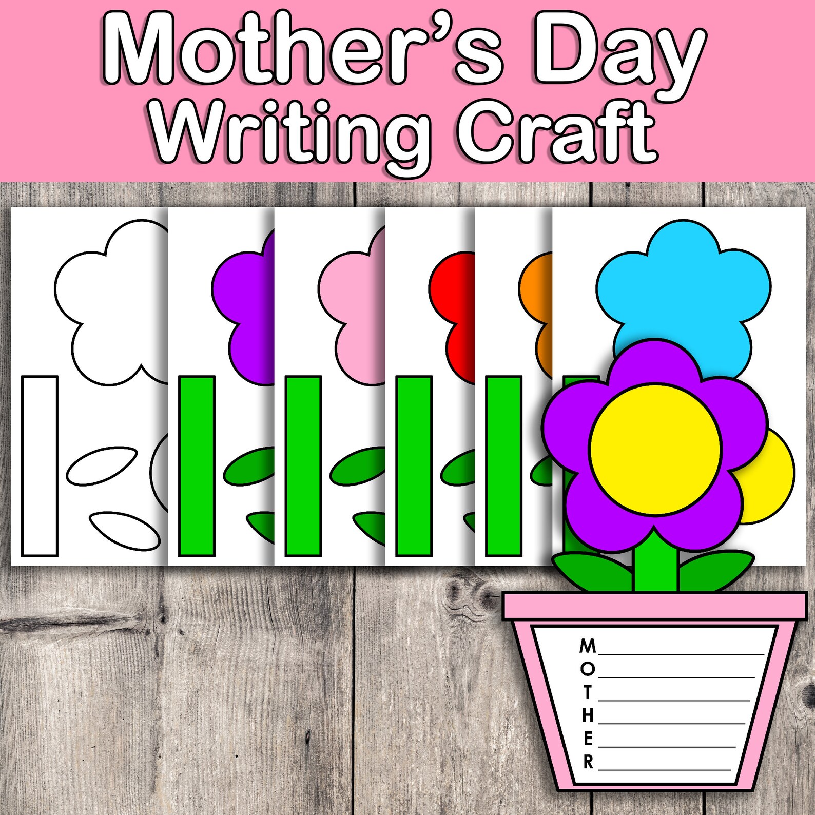 Mother's Day Gifts, Mother's Day Craft, Mothers Day Acrostic Poem ...