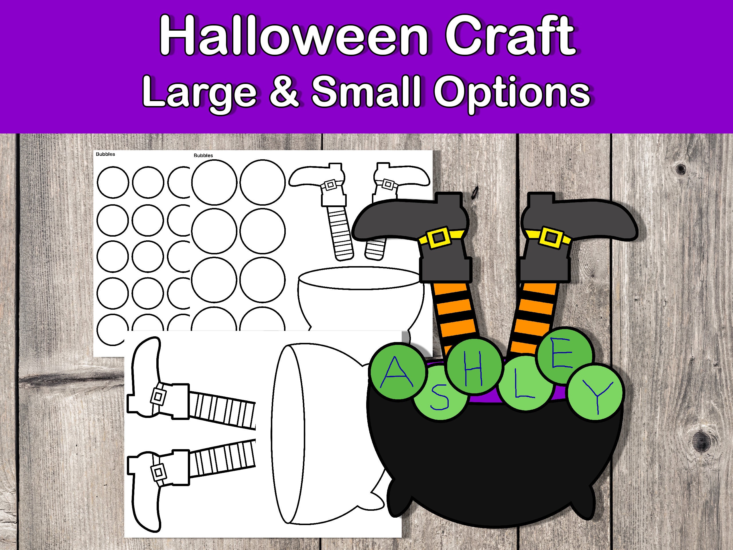 Halloween Witch Name Craft - Etsy