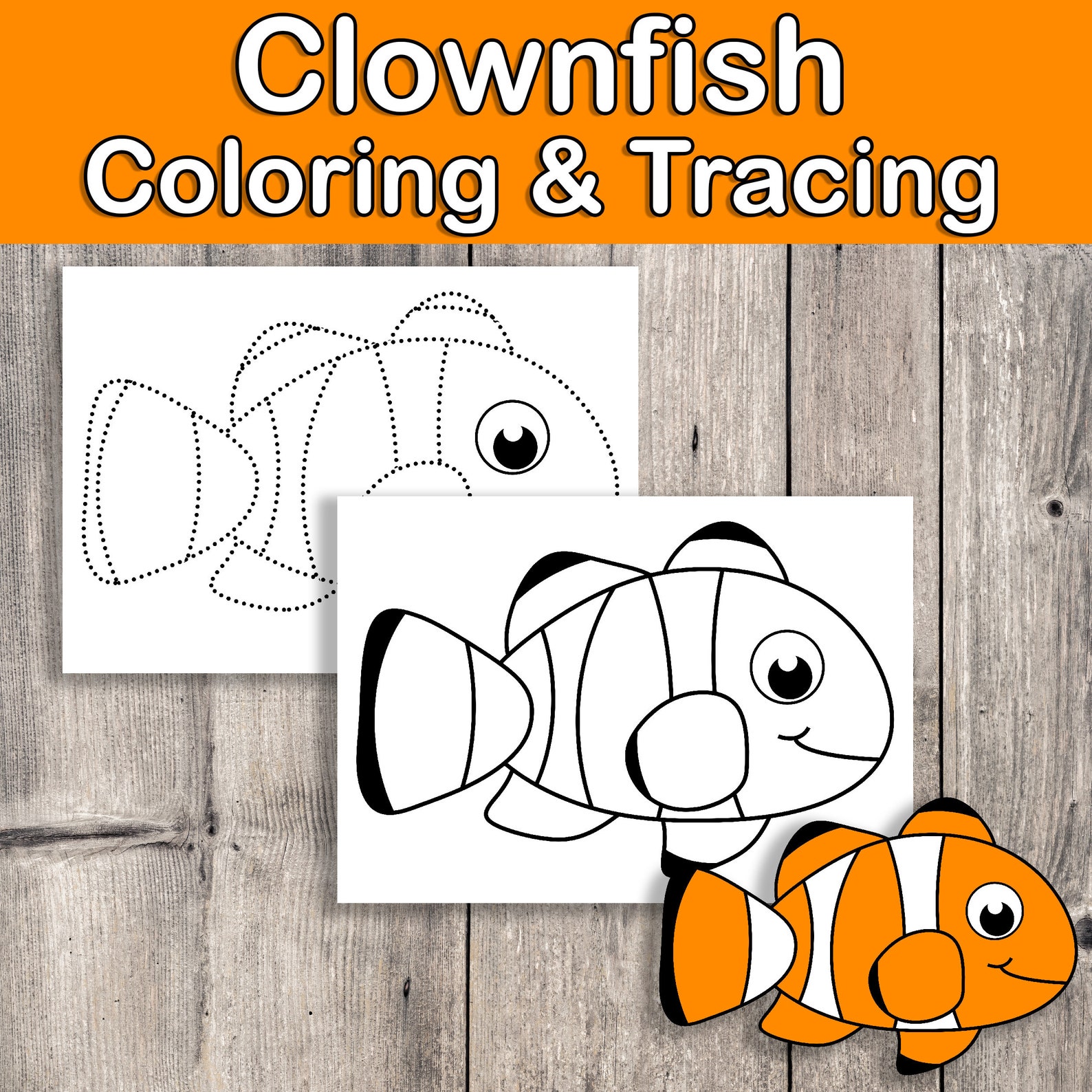 Clownfish Printable Crafts, Homeschool Activities, Crafts for Kids ...