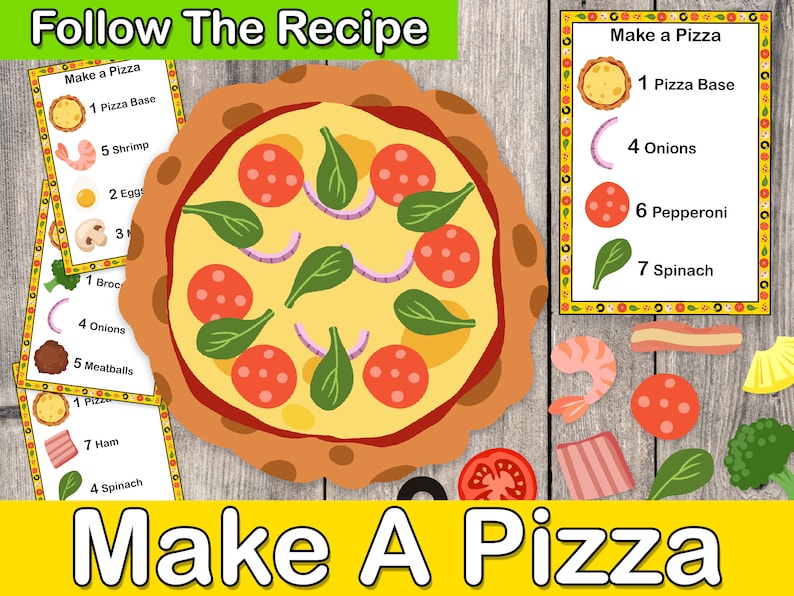 Make A Pizza, Pretend Play, Toddler Activities, Busy Book, Homeschool ...