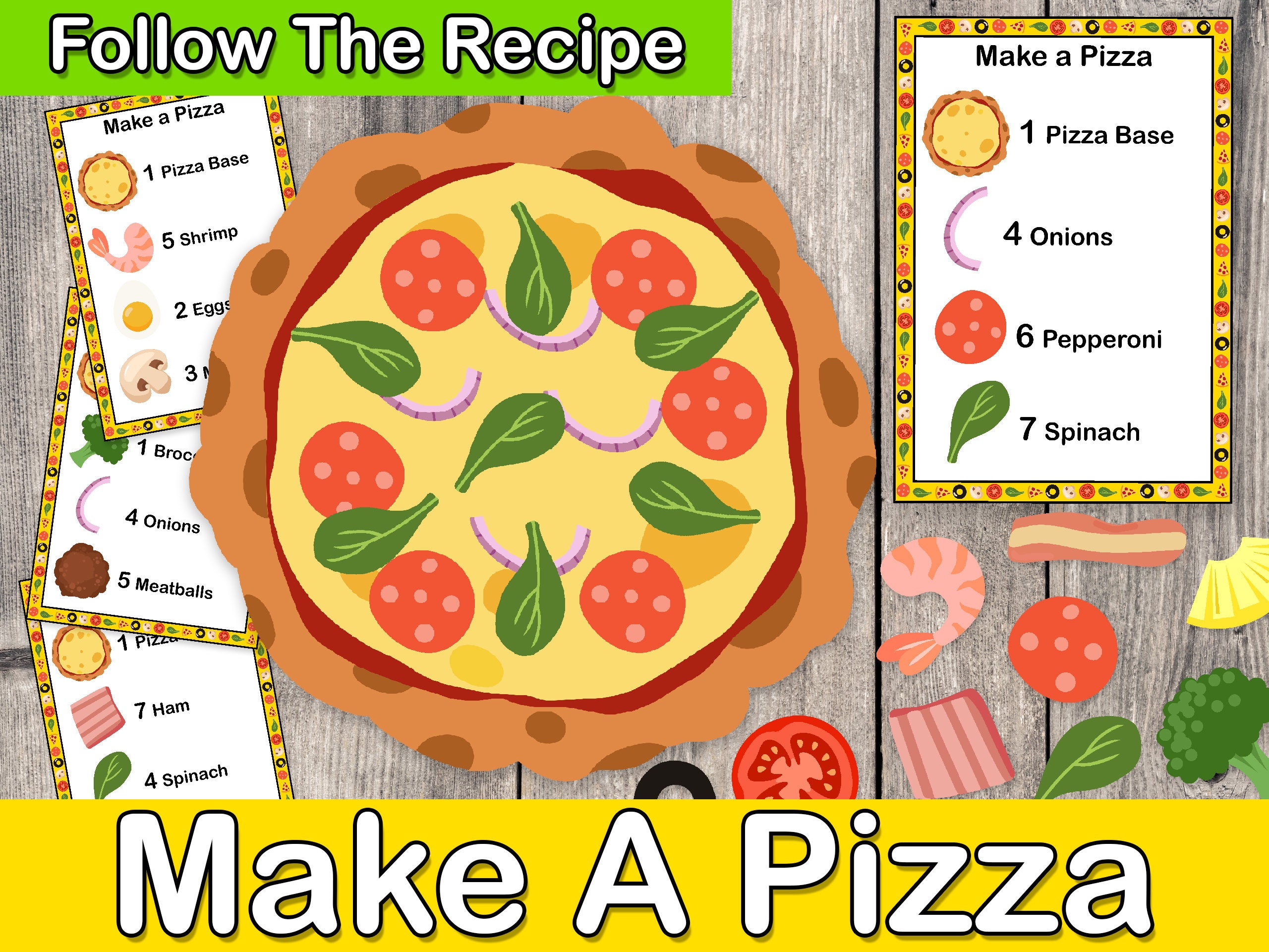 Make A Pizza, Pretend Play, Toddler Activities, Busy Book, Homeschool ...