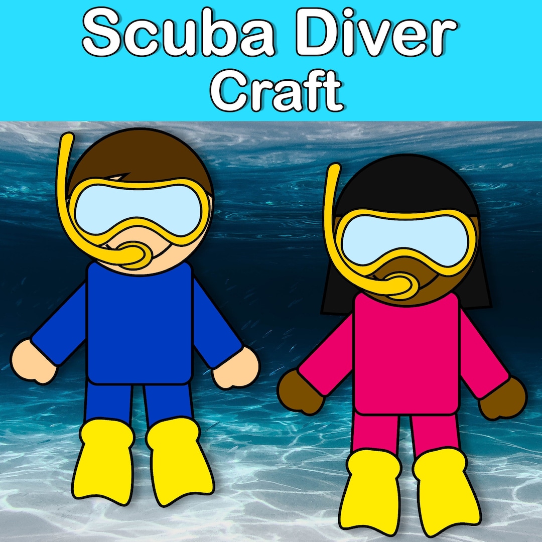 Scuba Diver Craft, Homeschool Activity, Summer School, End of the Year ...