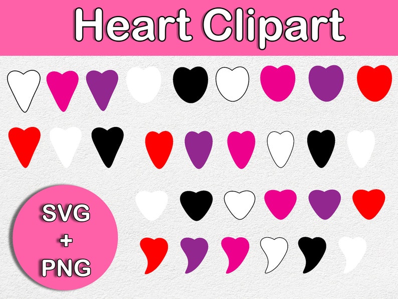 Valentines Day Clipart , Heart Clipart , Hearts Clip Art , Commercial ...