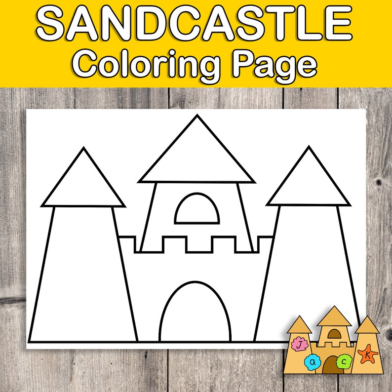 Sandcastle Craft, Summer Craft, Name Craft, Homeschool Activity ...