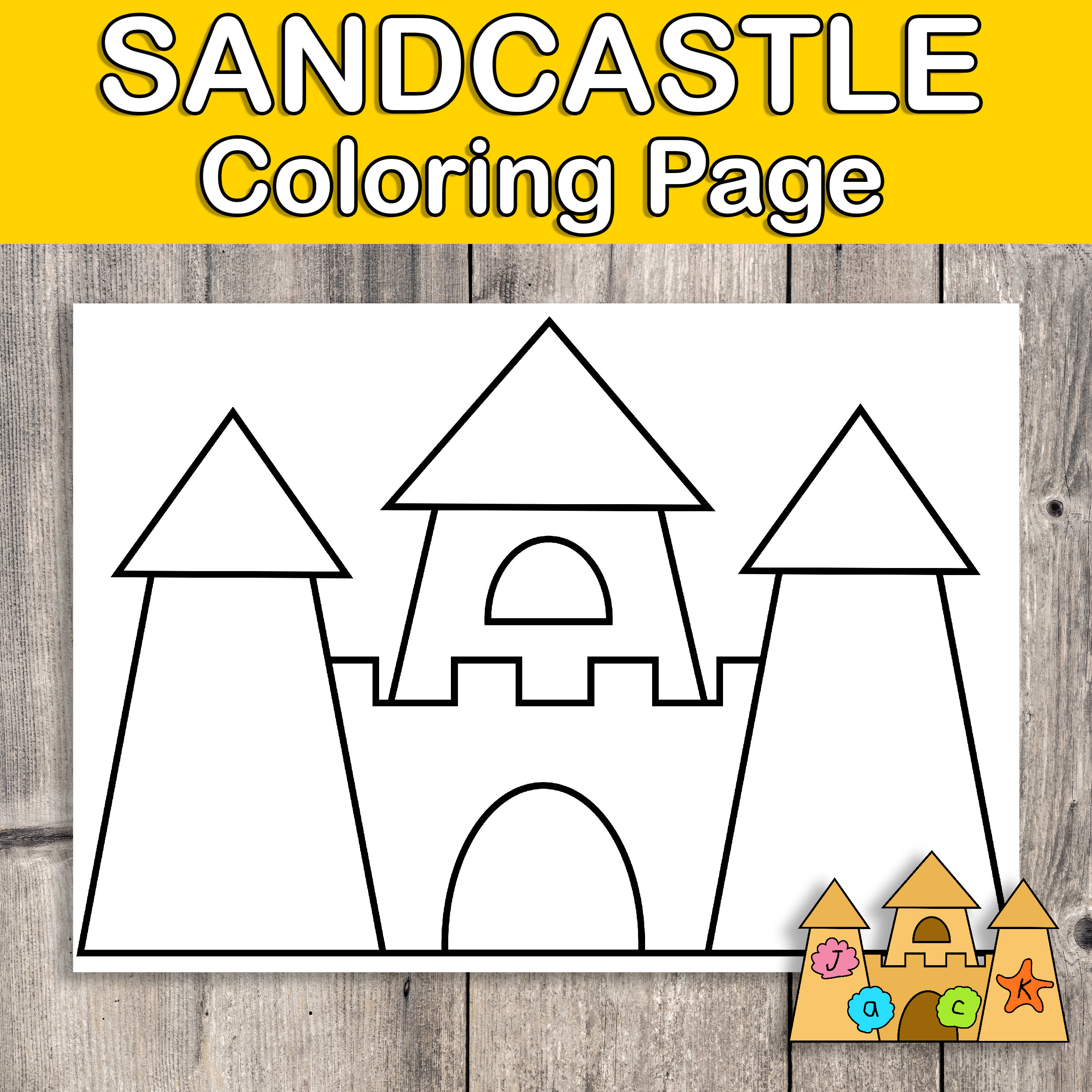 Sandcastle Craft, Summer Craft, Name Craft, Homeschool Activity ...