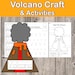 Volcano Craft, Landforms, Science Activity, Volcano Craft for Kids ...
