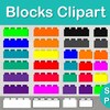 Brick Block 3D Numbers Clipart Plastic Building Bricks Kids Toys PNG ...
