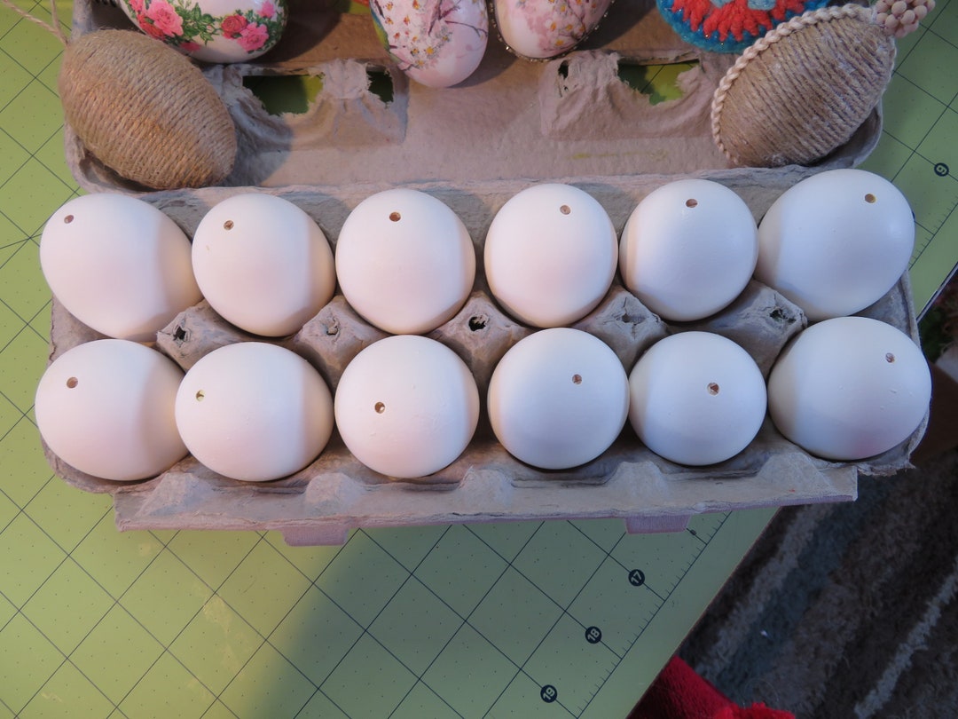 Hand Blown White Extra Large Chicken Egg Shells; Clean and Empty ...