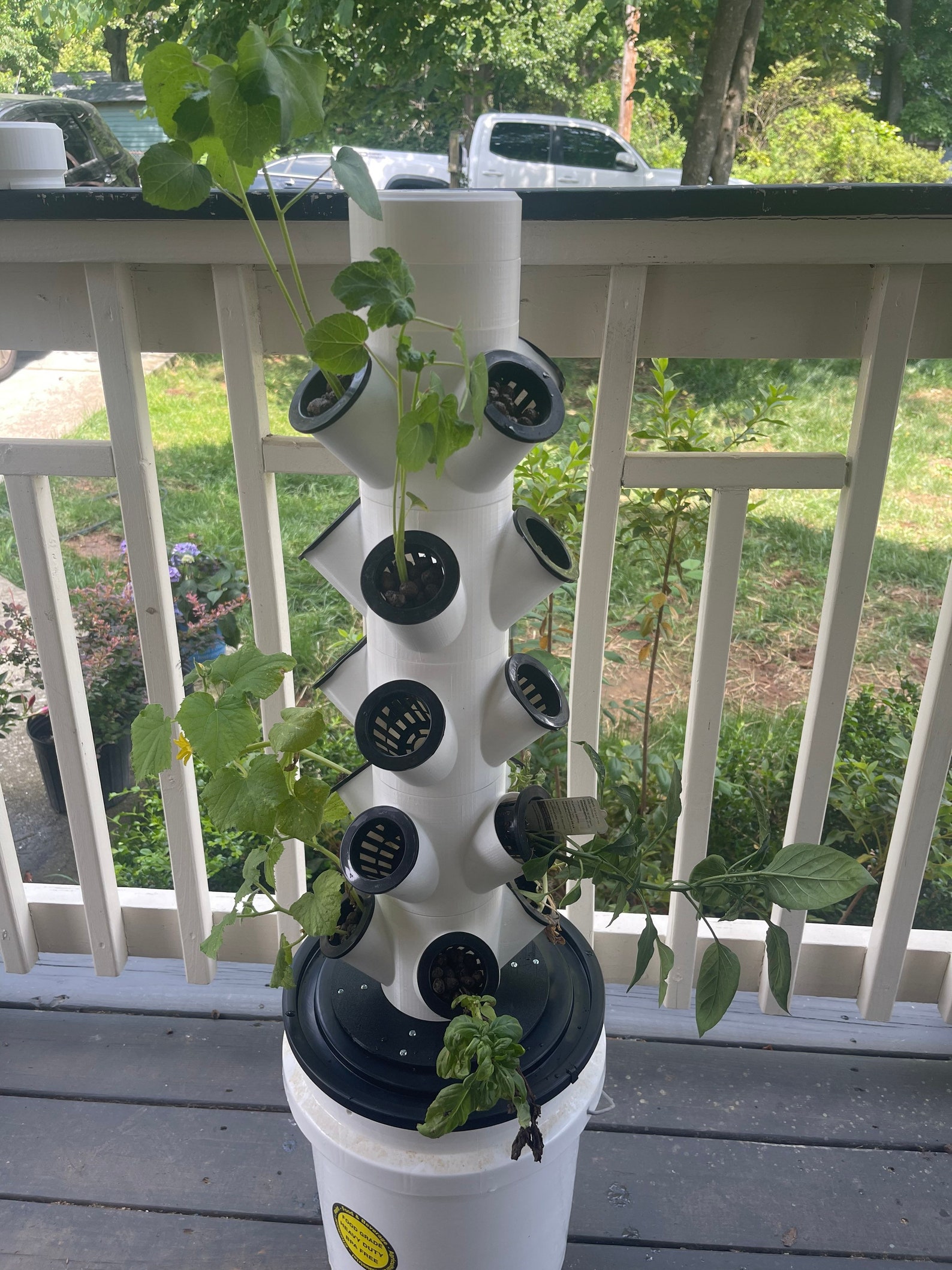20 Pot 3D Printed Modular Hydroponic 4ft Tower - Etsy