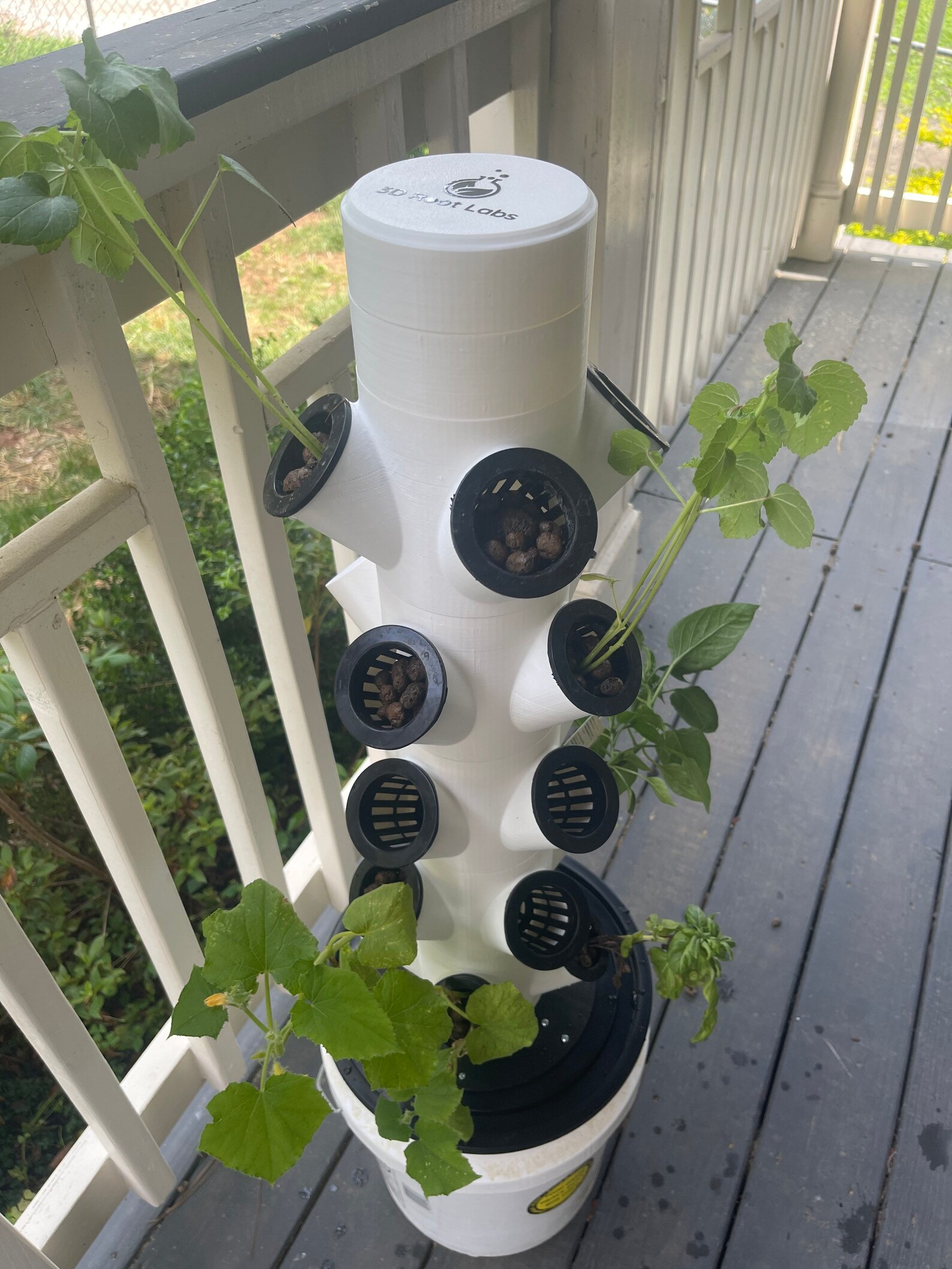 20 Pot 3D Printed Modular Hydroponic 4ft Tower - Etsy