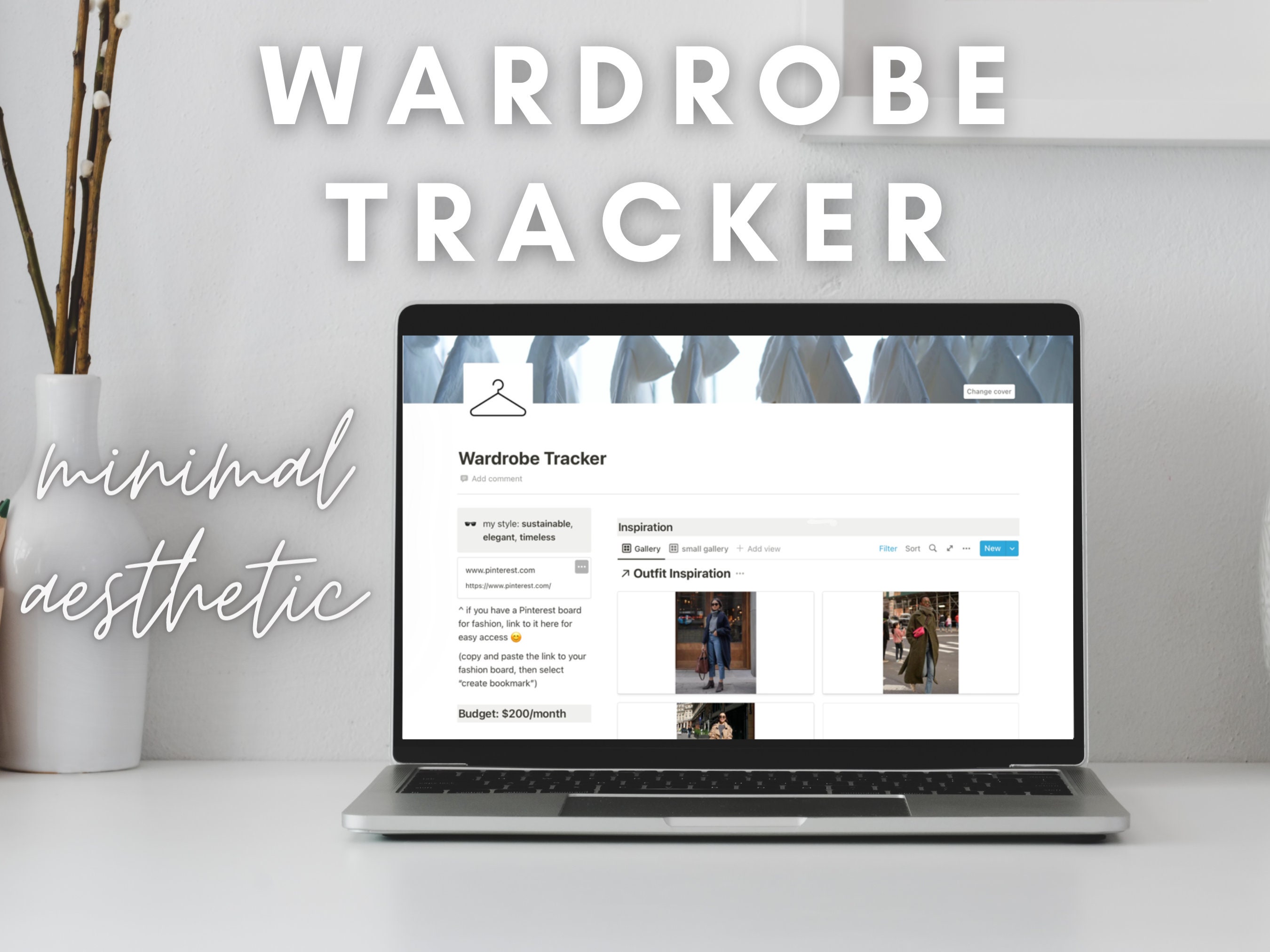 Wardrobe Tracker | Wishlist, Inspiration, Favorite Outfits in Notion ...