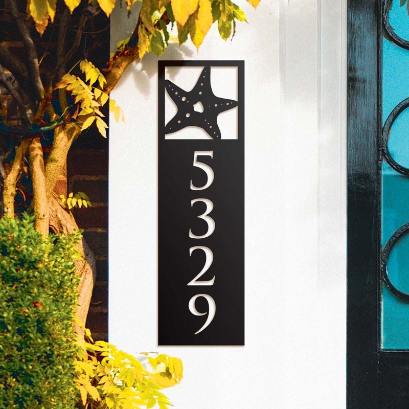 House Numbers Vertical Modern - Etsy