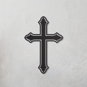 Christian Cross Sign, Metal Cross Sign, Metal Christian Sign, First ...