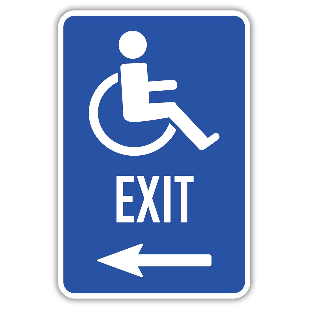 ADA Exit Aluminum Sign, ADA Sign - Etsy