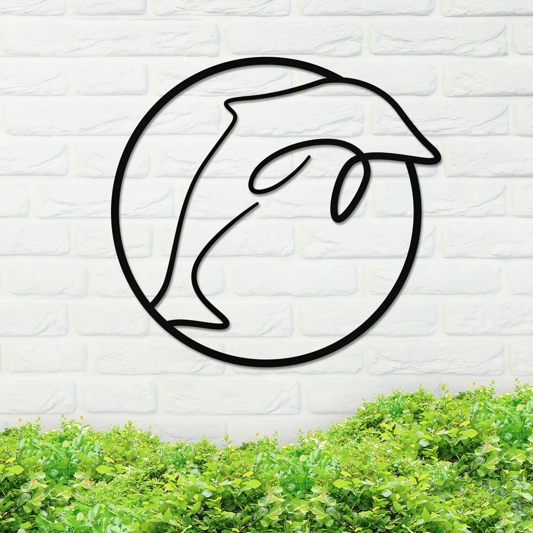 Metal Dolphin Sign, Dolphin Metal Sign, Metal Family Sign, Door Hanger ...