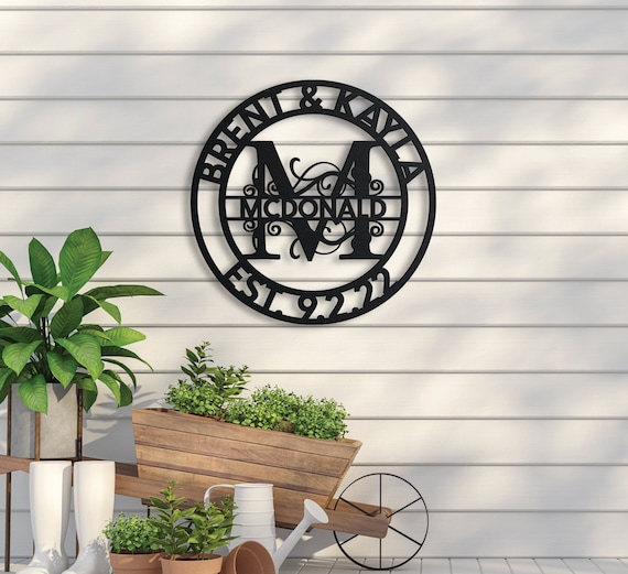 Metal Wedding Anniversary Sign Custom Anniversary Sign Metal - Etsy