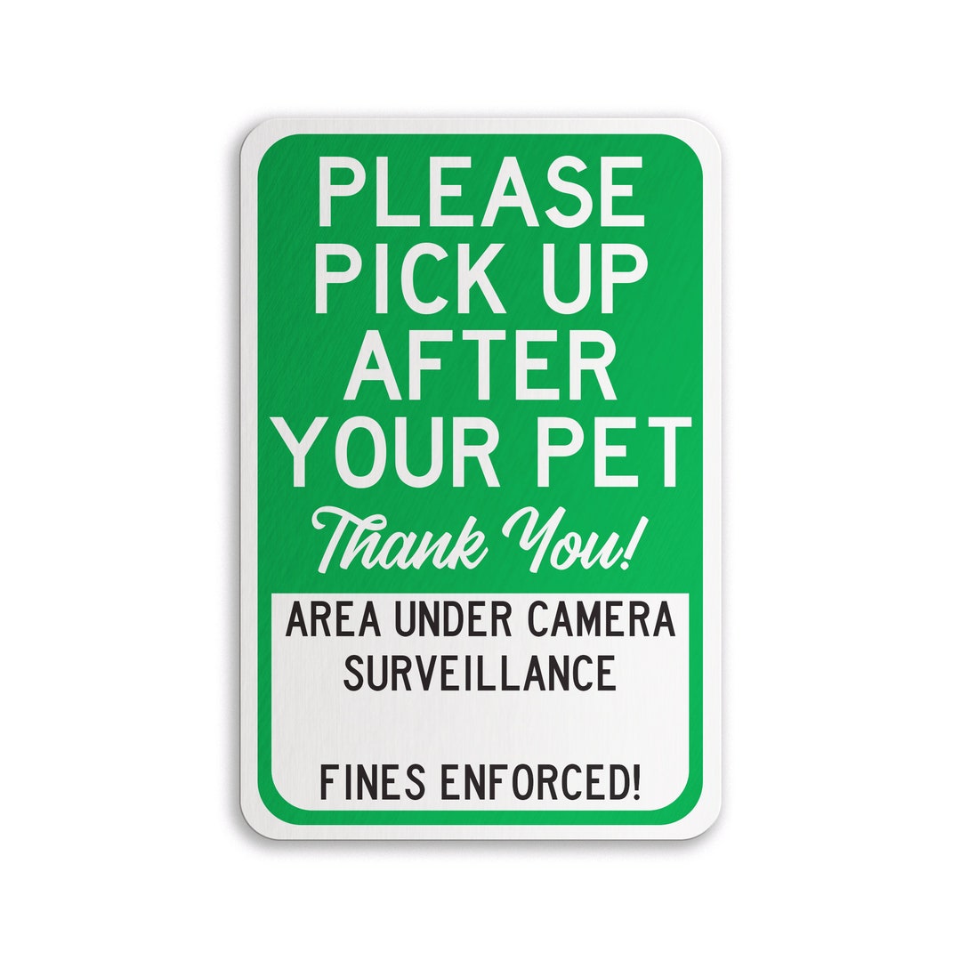 Please Pick up After Your Pet Sign - Etsy