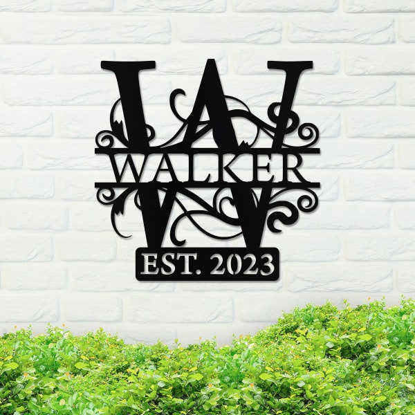 Metal Name Sign - Etsy