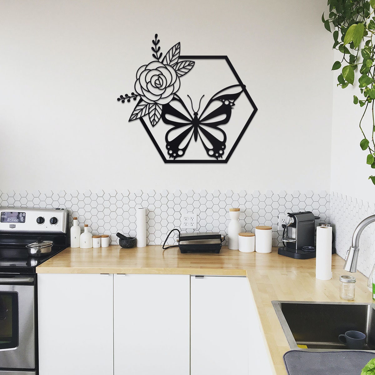Metal Butterfly Sign, Metal Nature Sign, Housewarming Gift, Wedding ...