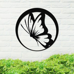 Metal Butterfly Sign, Butterfly Metal Sign, Metal Sign, Housewarming ...