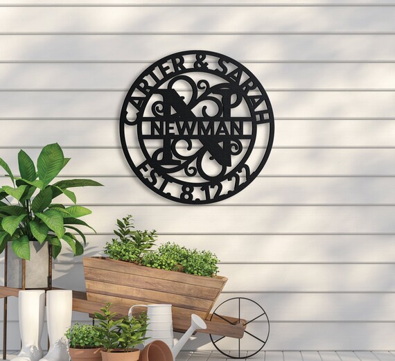 Metal Wedding Anniversary Sign Custom Anniversary Sign Metal - Etsy