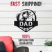 Metal Dad Sign, Father's Day Decor, Metal Fishing Sign, Metal Fish Sign ...