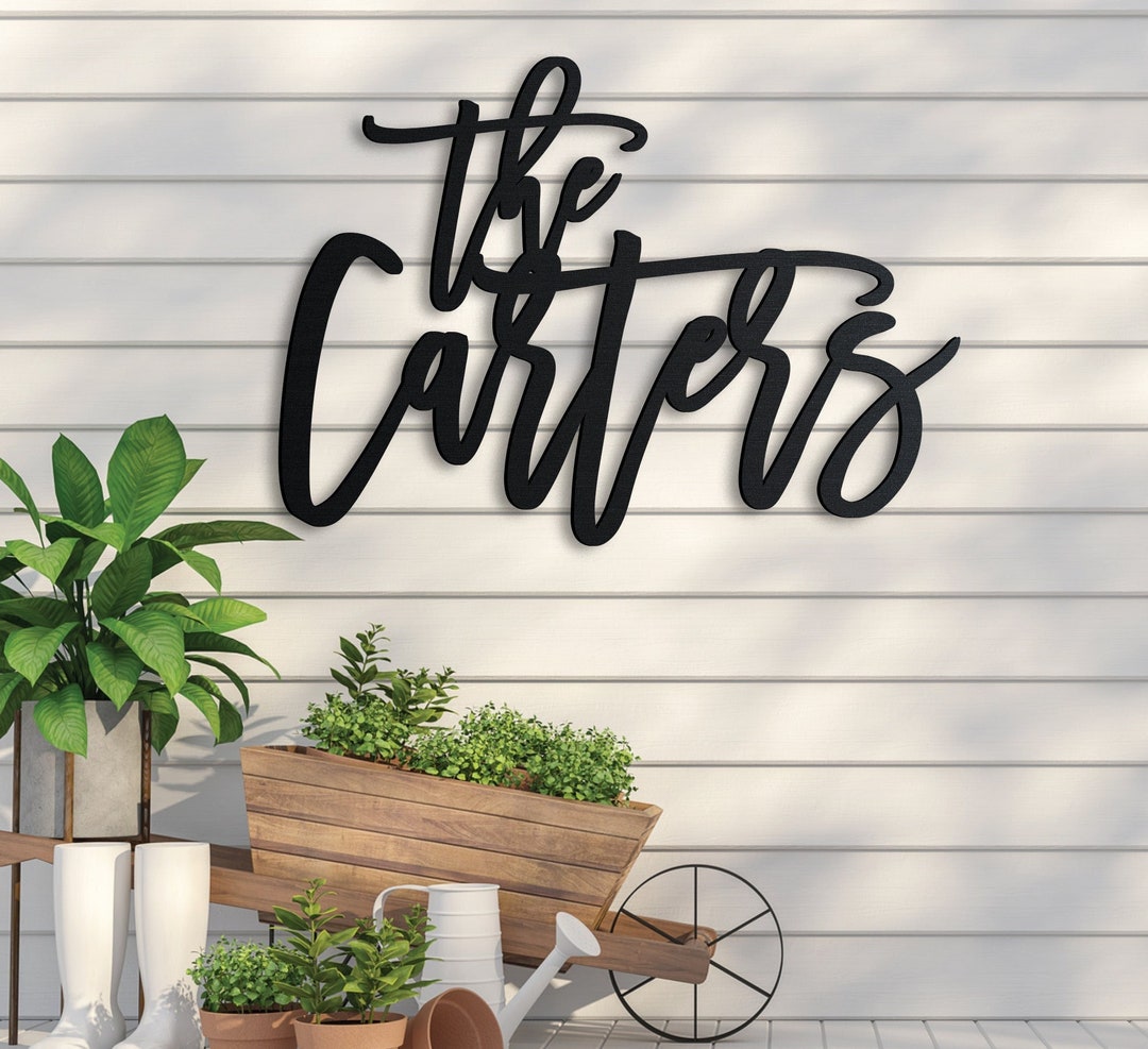 Metal Name Sign, Custom Metal Sign, Metal Name Sign, Custom Name Sign ...