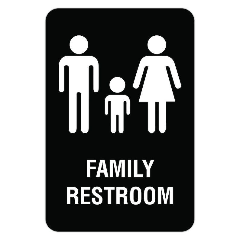 Family Restroom Aluminum Sign Bathroom Signs - Etsy