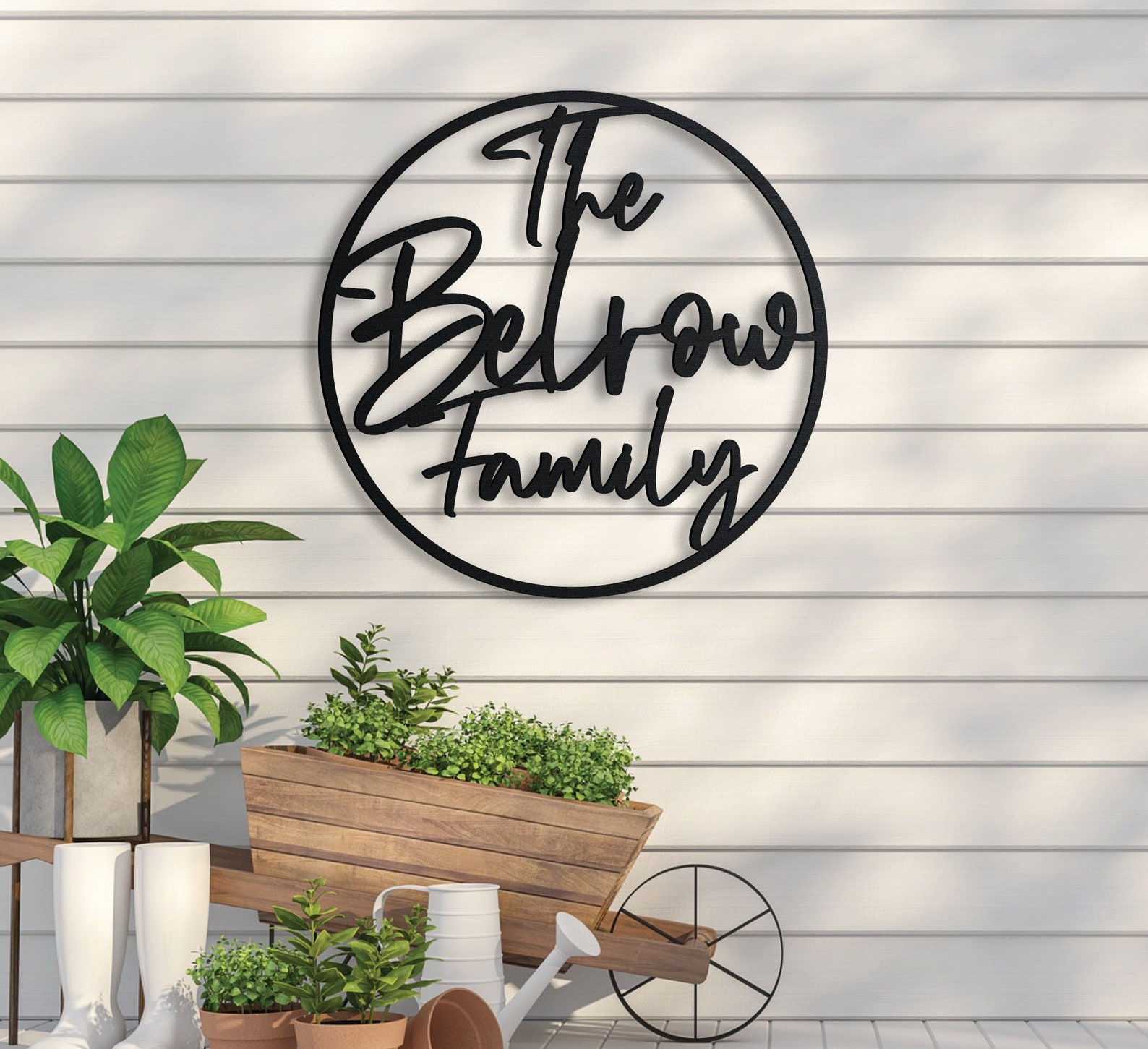 Metal Name Sign, Custom Metal Sign, Metal Name Sign, Initial Sign ...