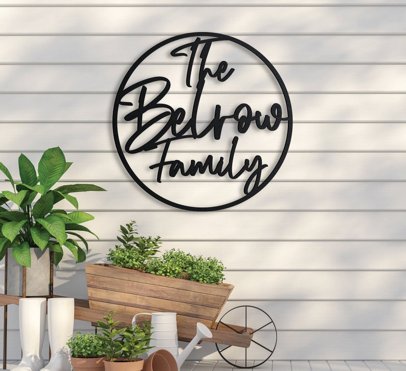 Metal Name Sign Custom Metal Sign Metal Name Sign Initial - Etsy