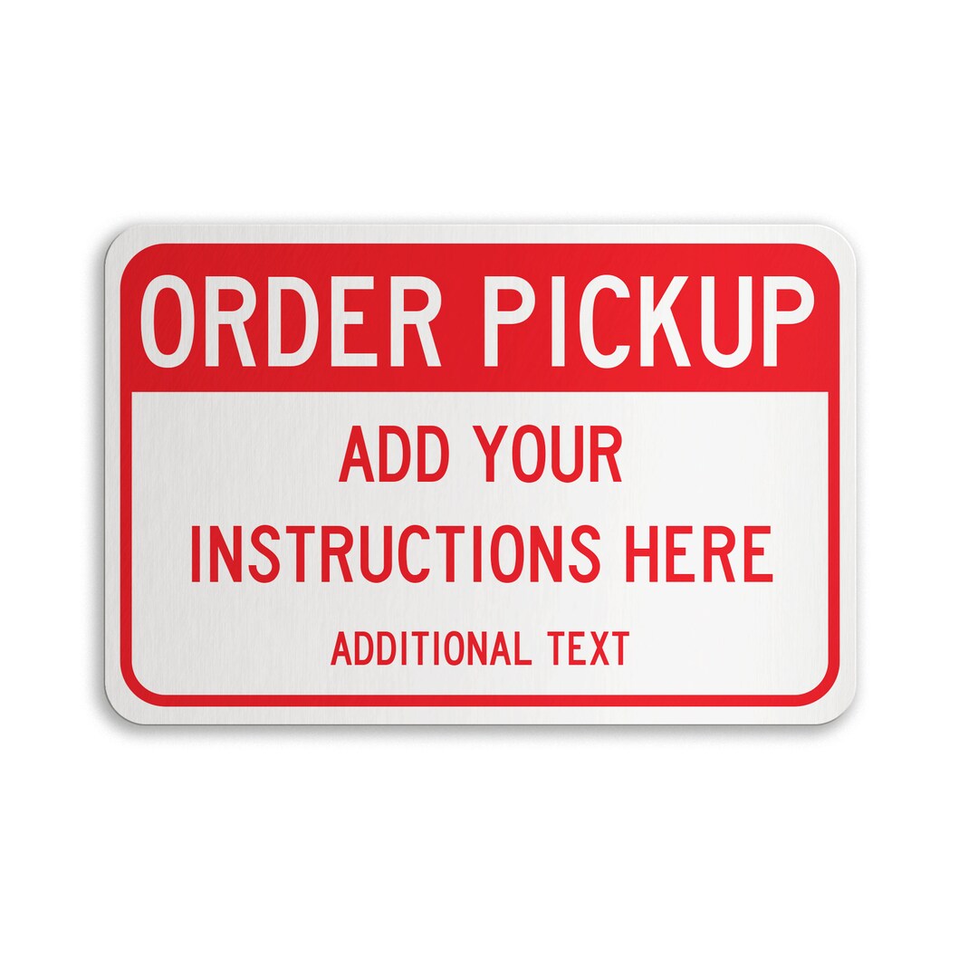 Custom Order Pickup Sign - Etsy
