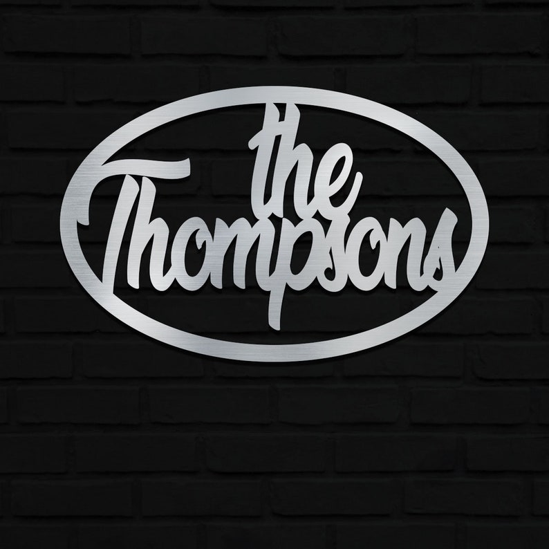 Metal Name Sign Custom Metal Sign Metal Name Sign Initial - Etsy