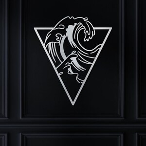 Ocean Waves Metal Sign, Ocean Waves Sign, Metal Sign, Ocean Waves ...