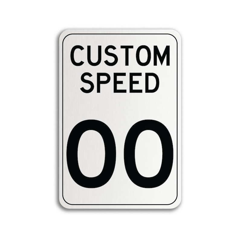Custom Speed Limit Sign - Etsy