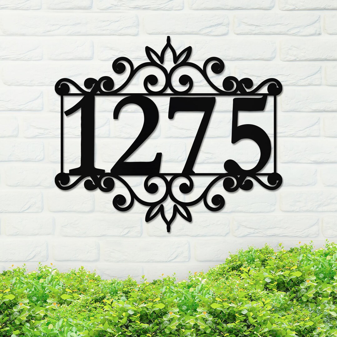 Metal Address Sign Custom Address Sign Outdoor Sign - Etsy