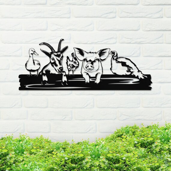 Metal Farm Animals
