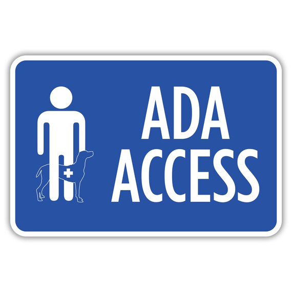 ADA Access Aluminum Sign ADA Sign - Etsy