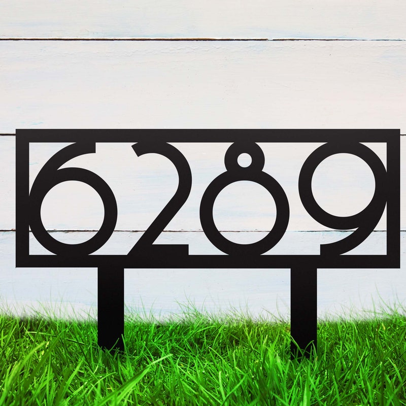 House Number Yard Sign - Etsy