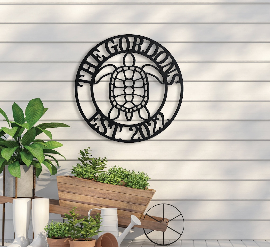 Metal Name Sign Custom Metal Sign Metal Name Sign Initial - Etsy