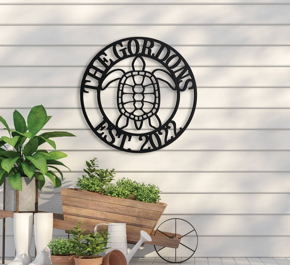 Metal Name Sign Custom Metal Sign Metal Name Sign Initial - Etsy