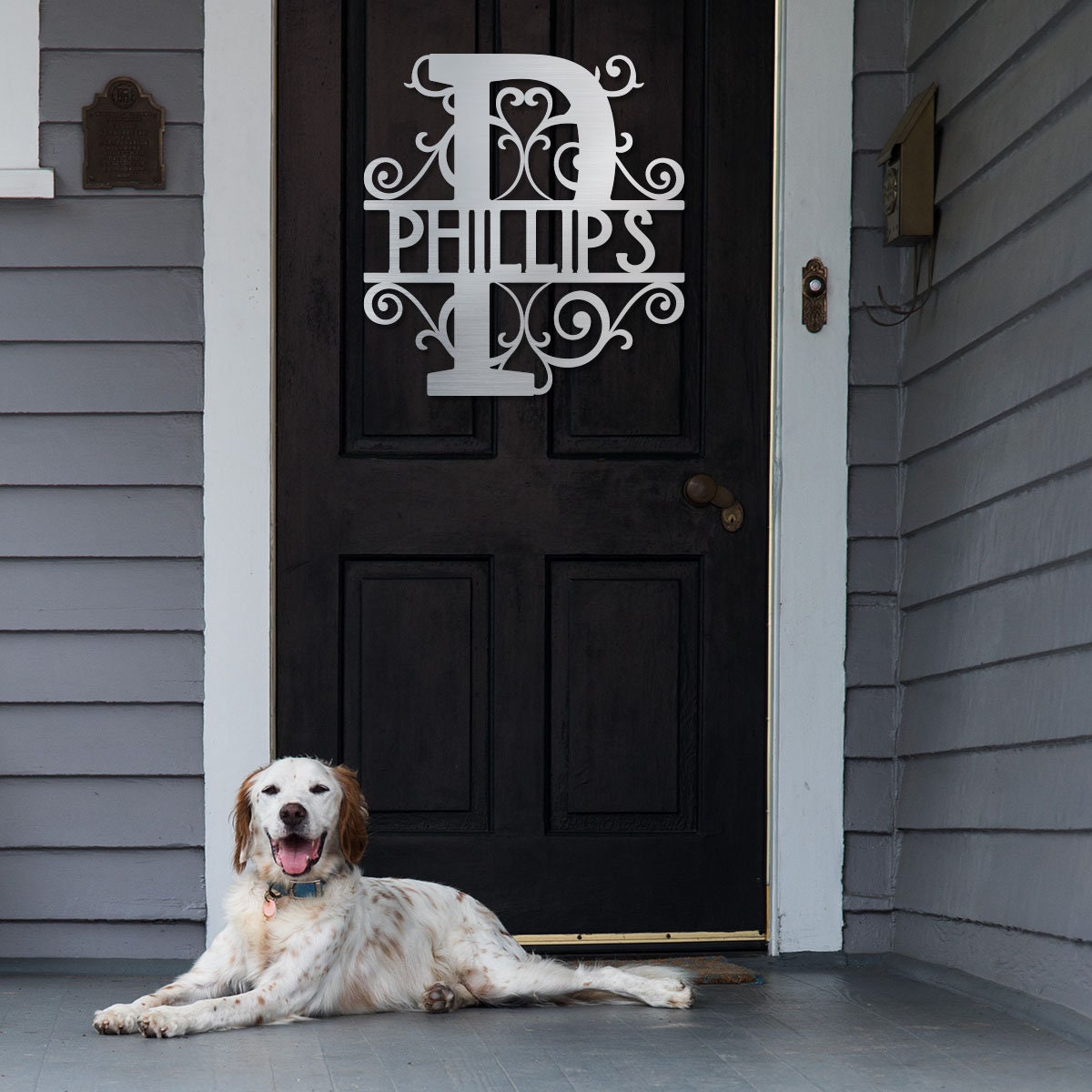 Metal Monogram Sign Custom Metal Sign Metal Name Sign - Etsy