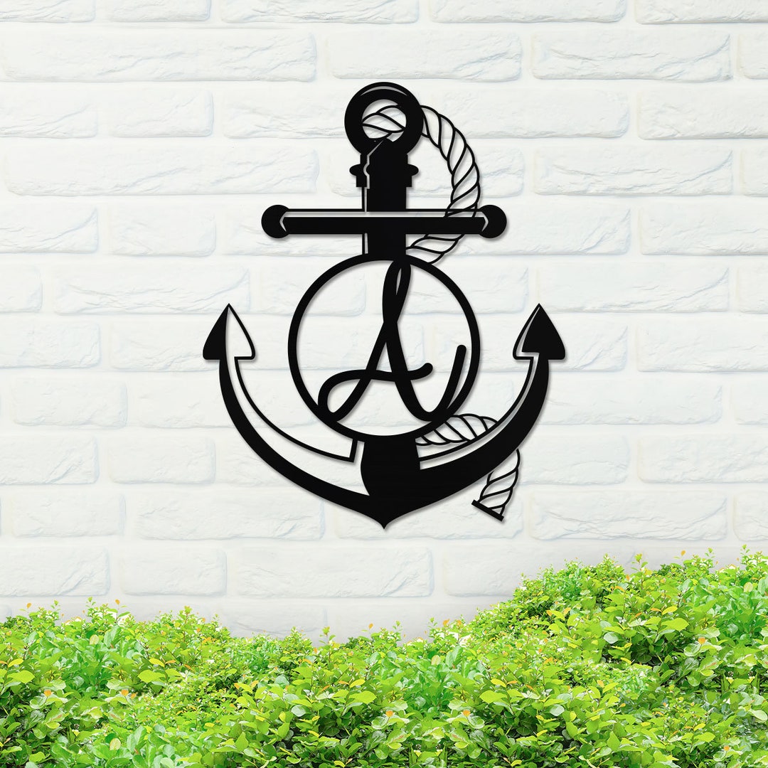 Metal Monogram Sign, Custom Metal Sign, Metal Name Sign, Initial Sign ...